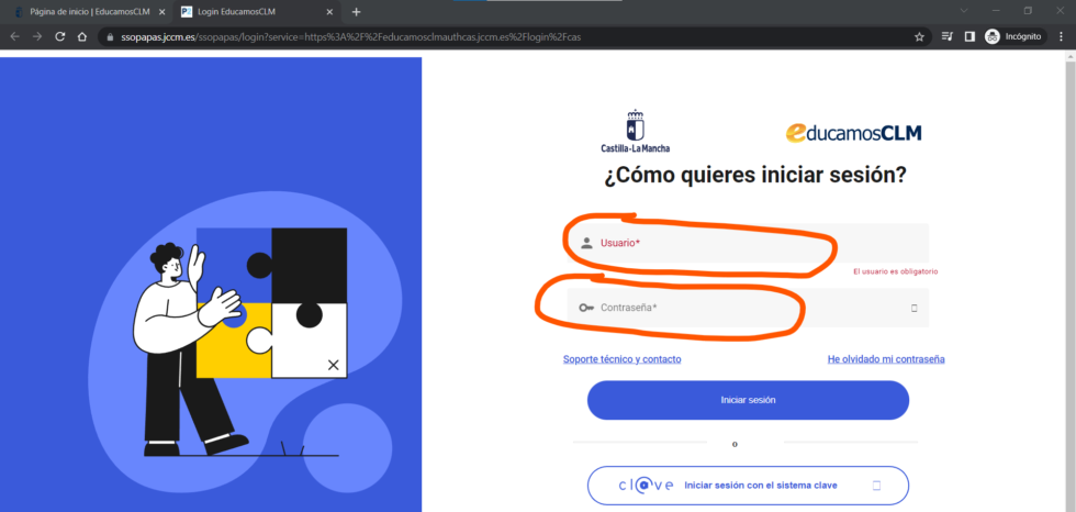 Generación de claves para alumnos en EducamosCLM | Colegio Academia CEDES