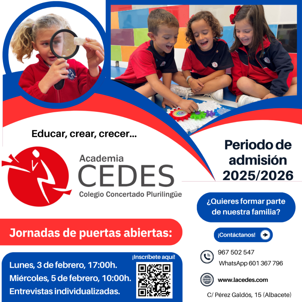 Periodo de admisión 2025/2026 | Colegio Academia CEDES